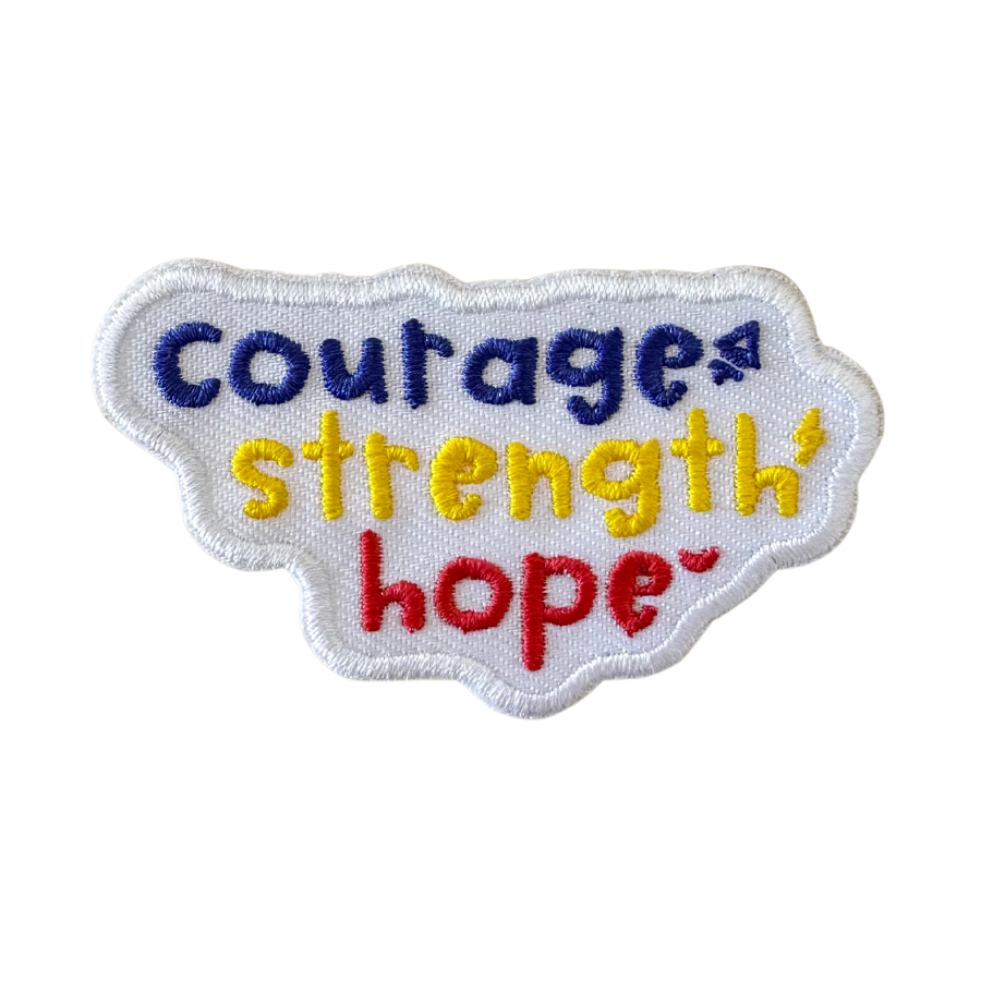 Courage Strength Hope Patch – TinySuperheroes